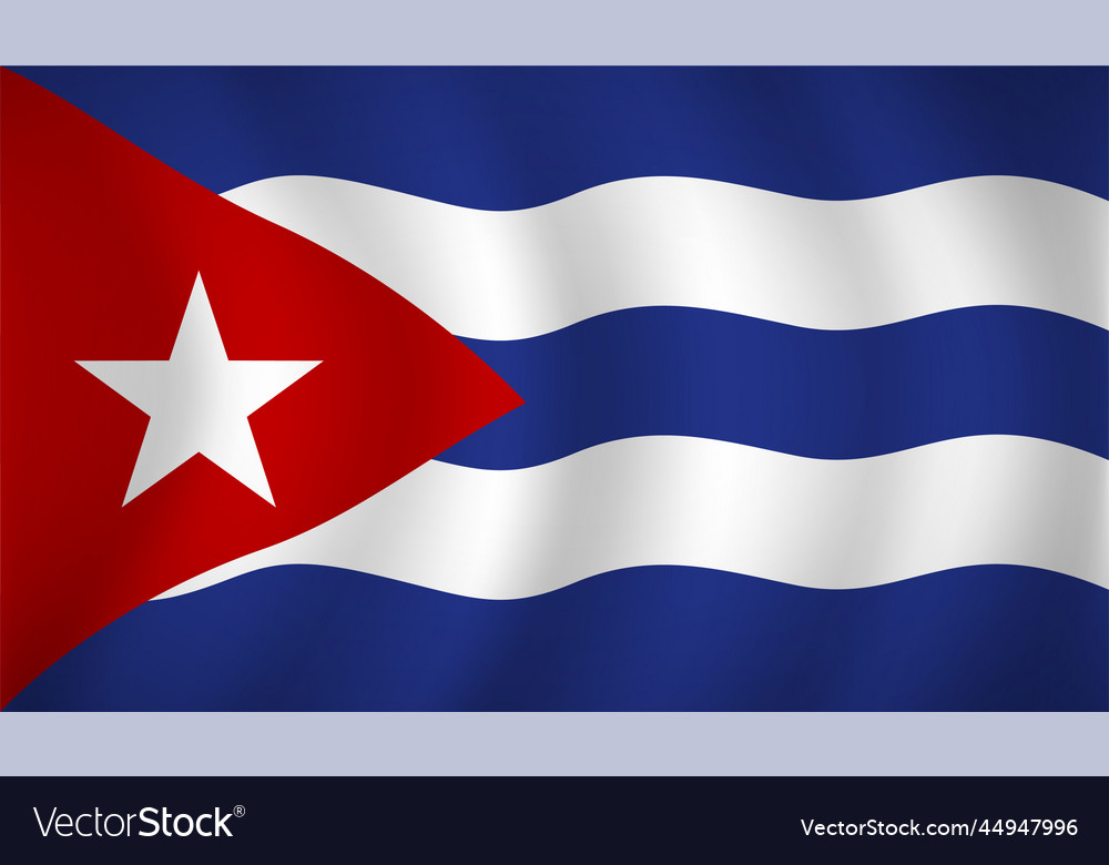 Cuba flag background Royalty Free Vector Image