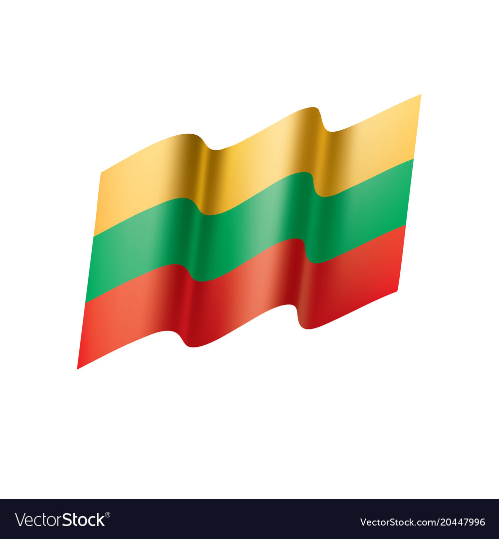 Lithuania flag Royalty Free Vector Image - VectorStock
