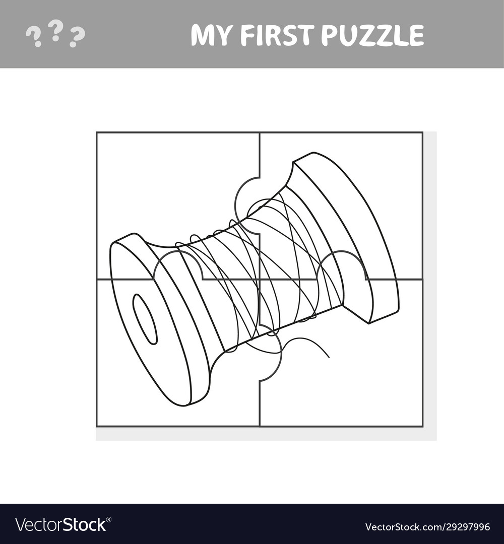 Spool thread - cartoon Royalty Free Vector Image