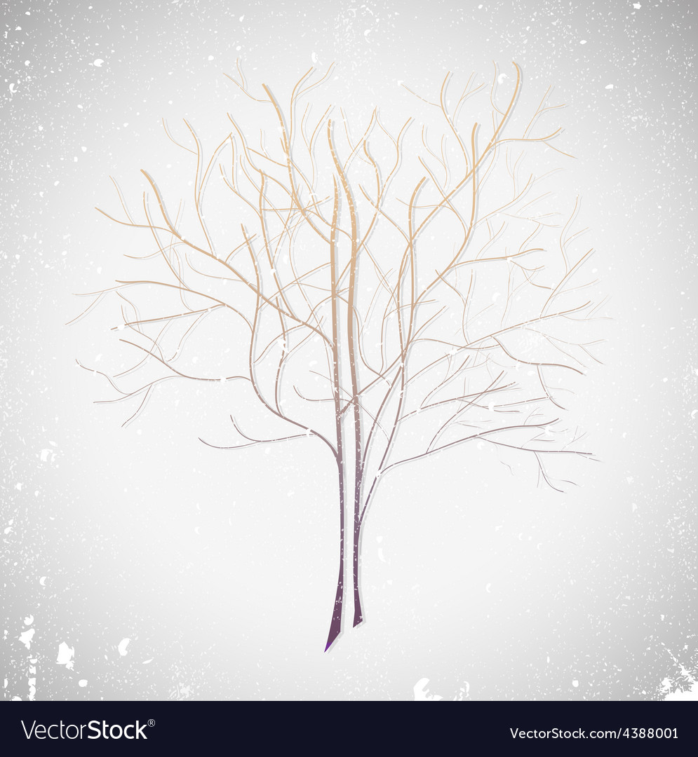 Abstract violet tree Royalty Free Vector Image