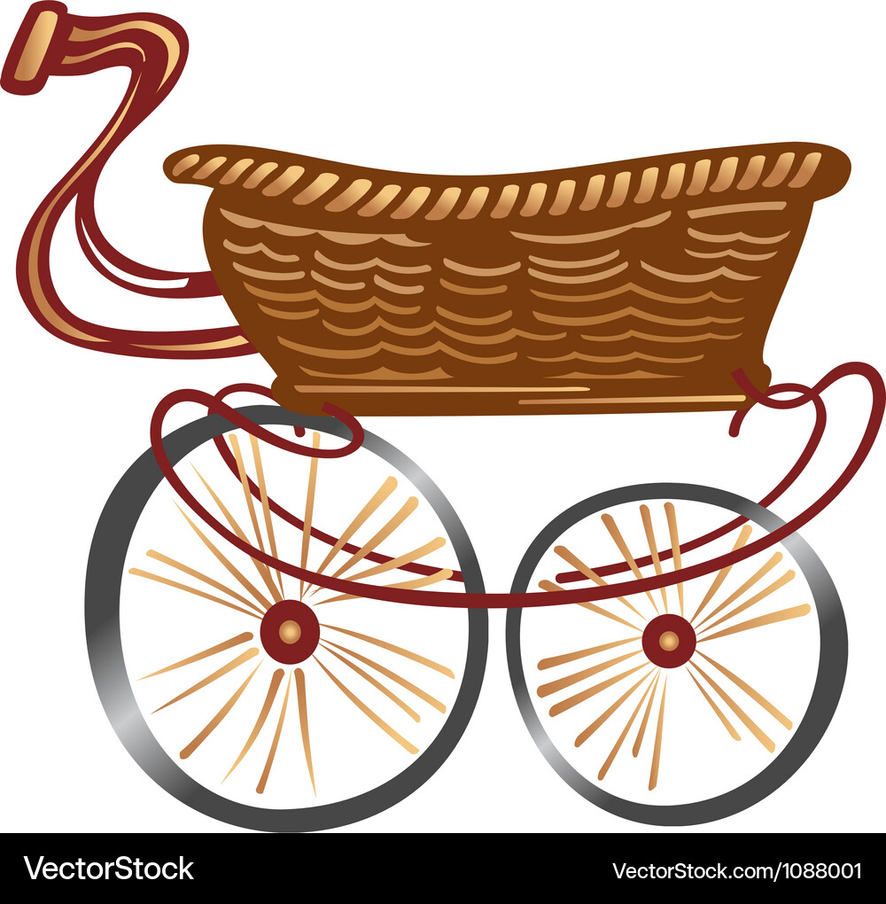 Cartoon shopping cart Royalty Free Vector Image