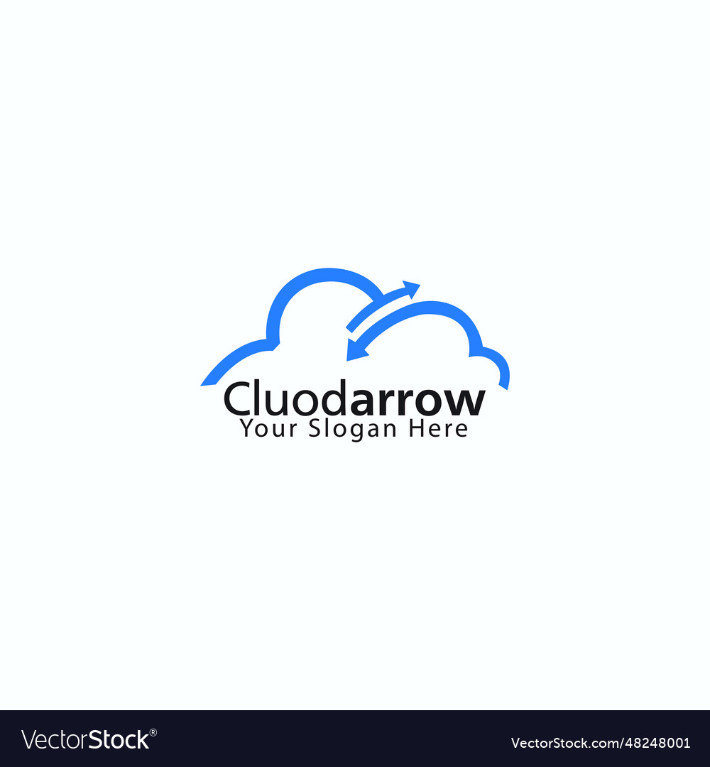 Cloud logo design template Royalty Free Vector Image