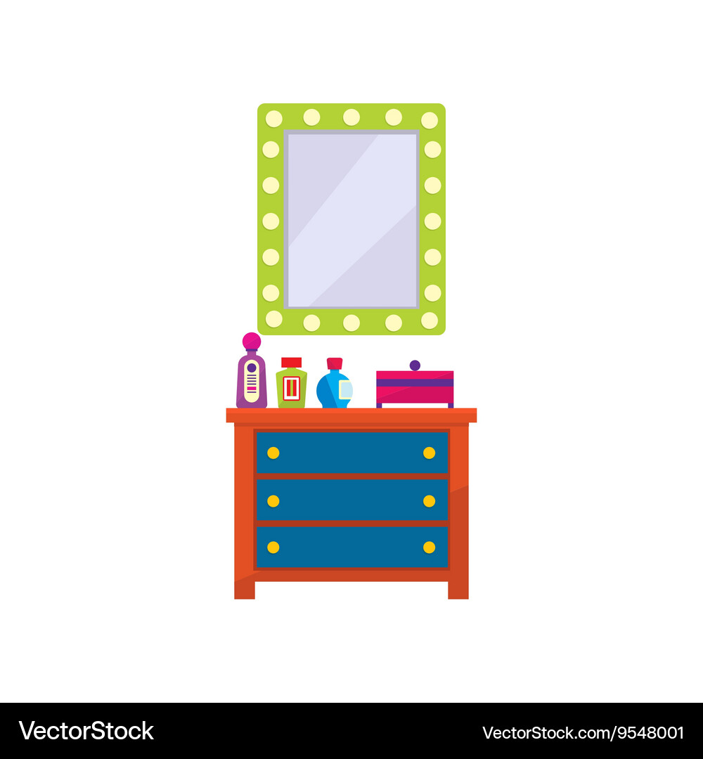 Dressing room furniture Royalty Free Vector Image