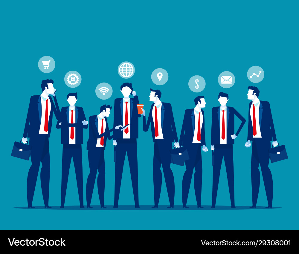 Group business colleagues concept business Vector Image