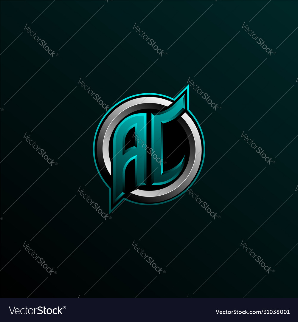 Initial ac logo design Royalty Free Vector Image