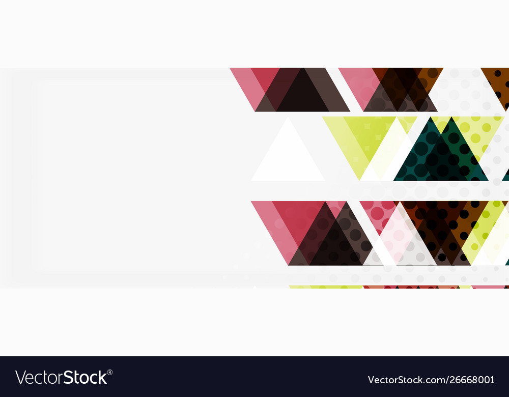 Triangle geometric abstract composition Royalty Free Vector