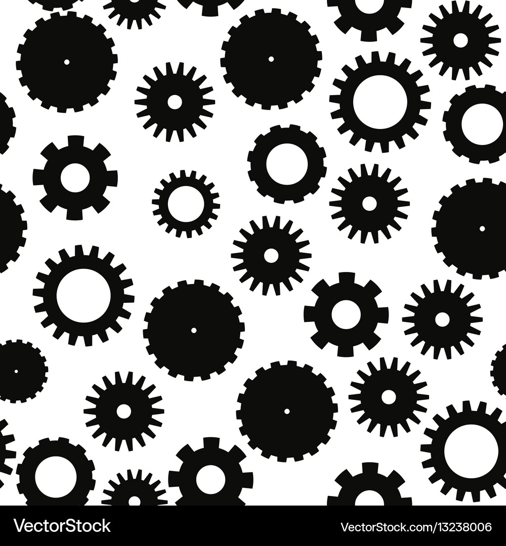 Abstract seamless pattern mosaic of black Vector Image