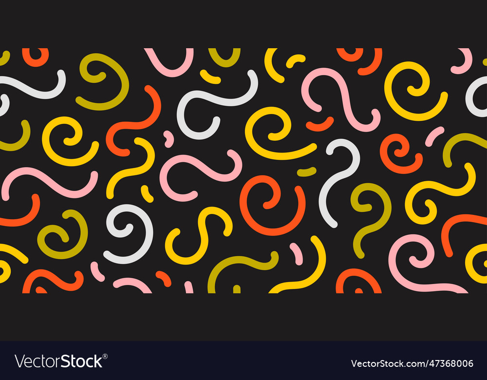 Colorful doodle seamless pattern abstract Vector Image