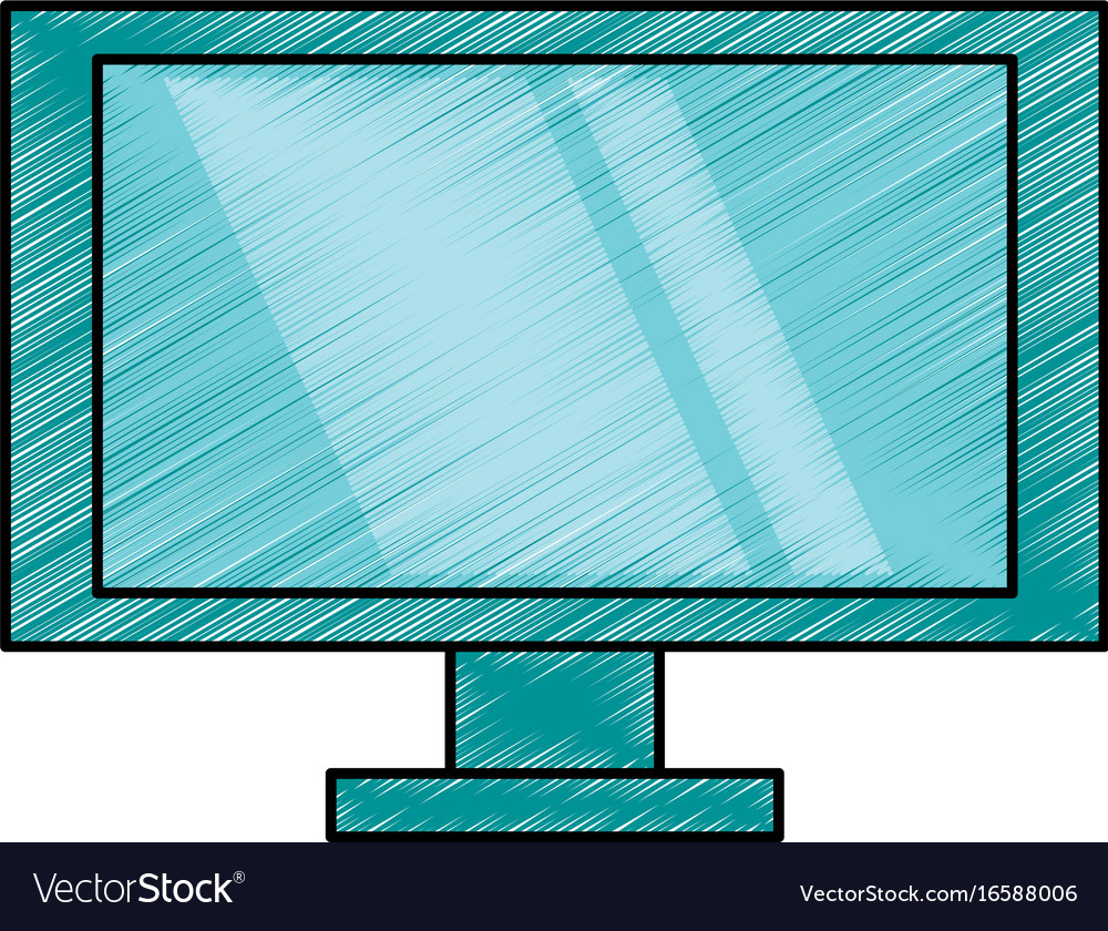 Computer screen technology Royalty Free Vector Image