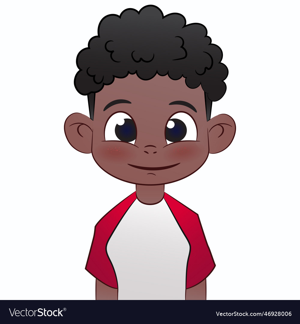 Cute e bony boy Royalty Free Vector Image - VectorStock