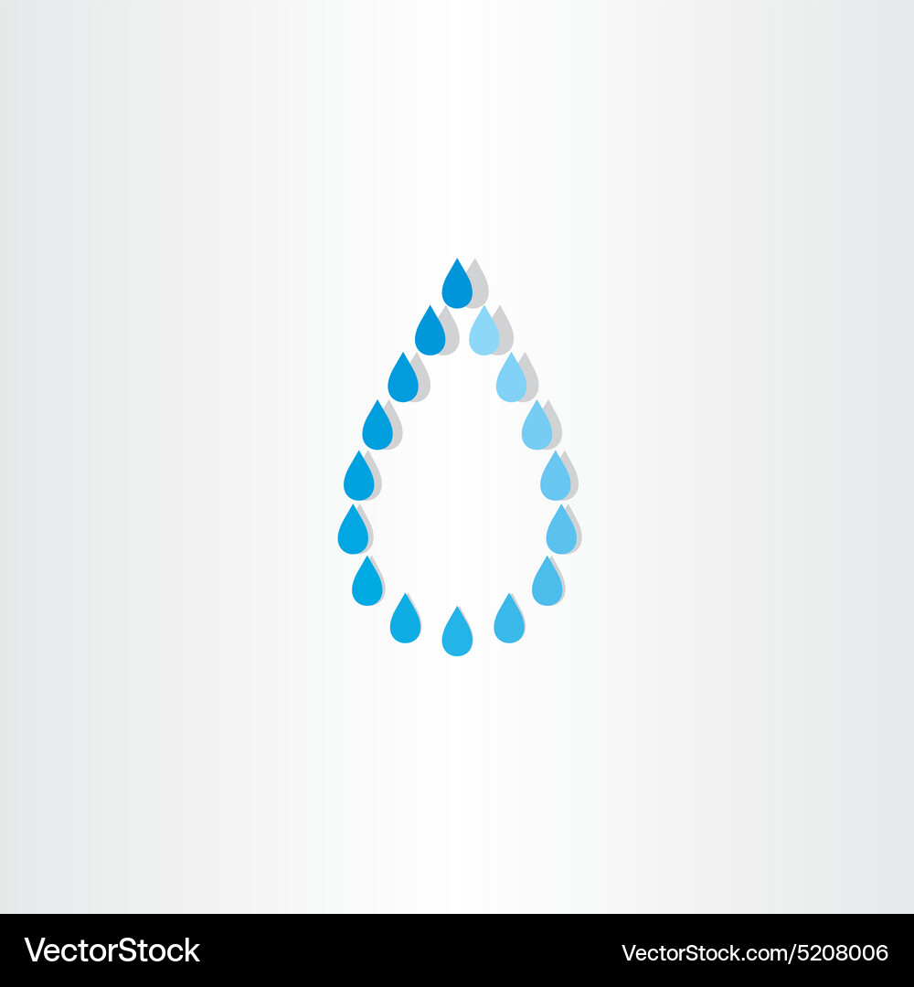 Drop of water rain icon design Royalty Free Vector Image