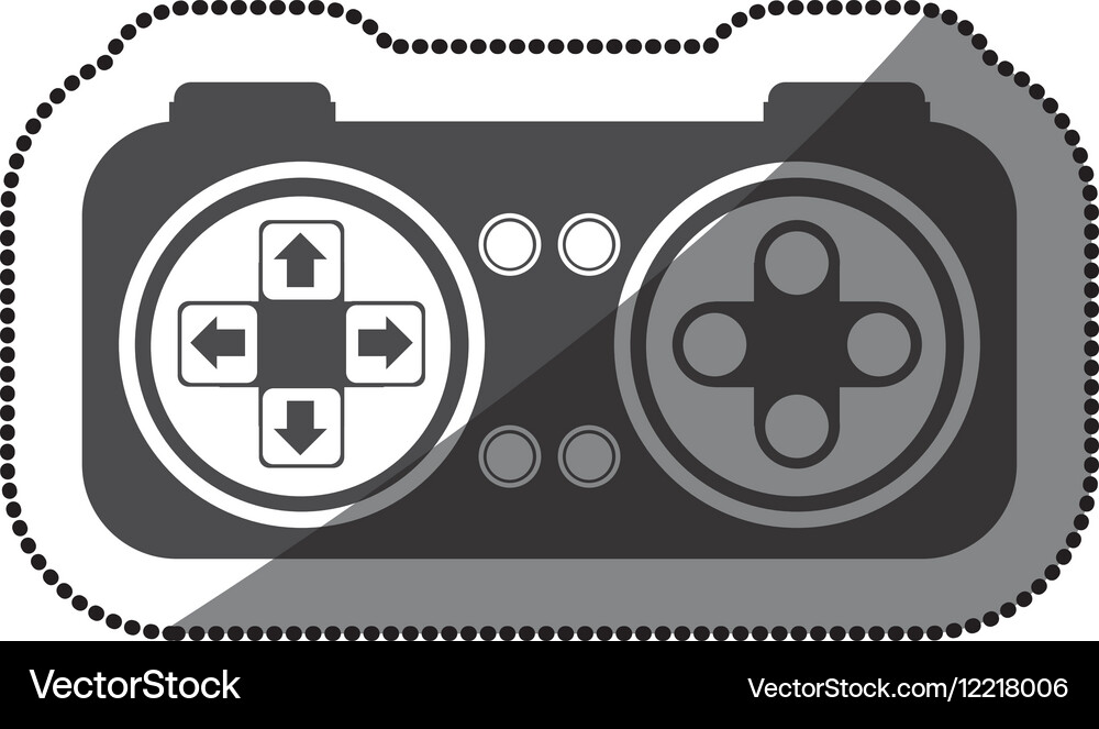 Isolated gamepad of videogame design Royalty Free Vector