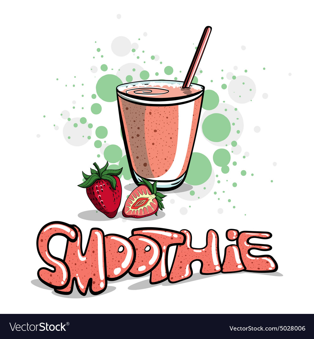 Smoothie Royalty Free Vector Image - VectorStock
