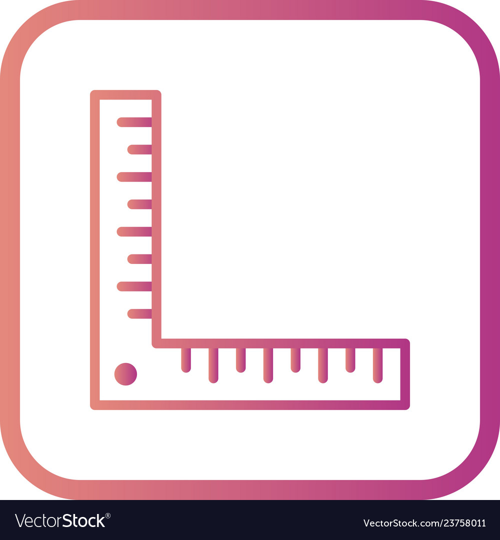 Angle ruler icon Royalty Free Vector Image - VectorStock