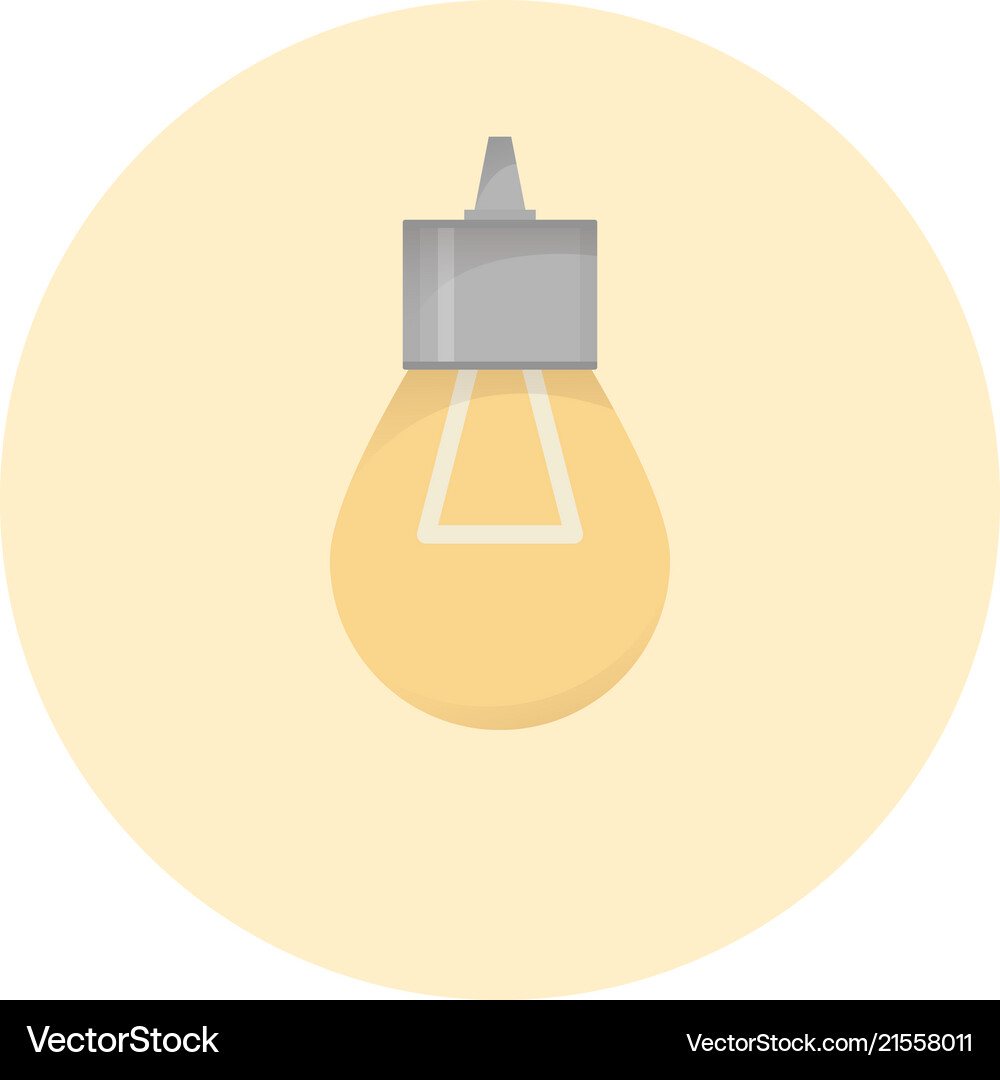 Electric bulb icon lighting bulb electricity Vector Image