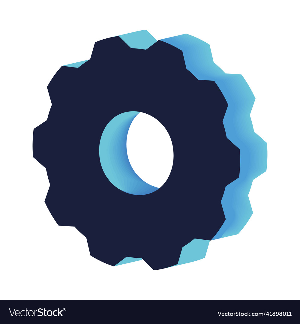 Gear setting tech Royalty Free Vector Image - VectorStock