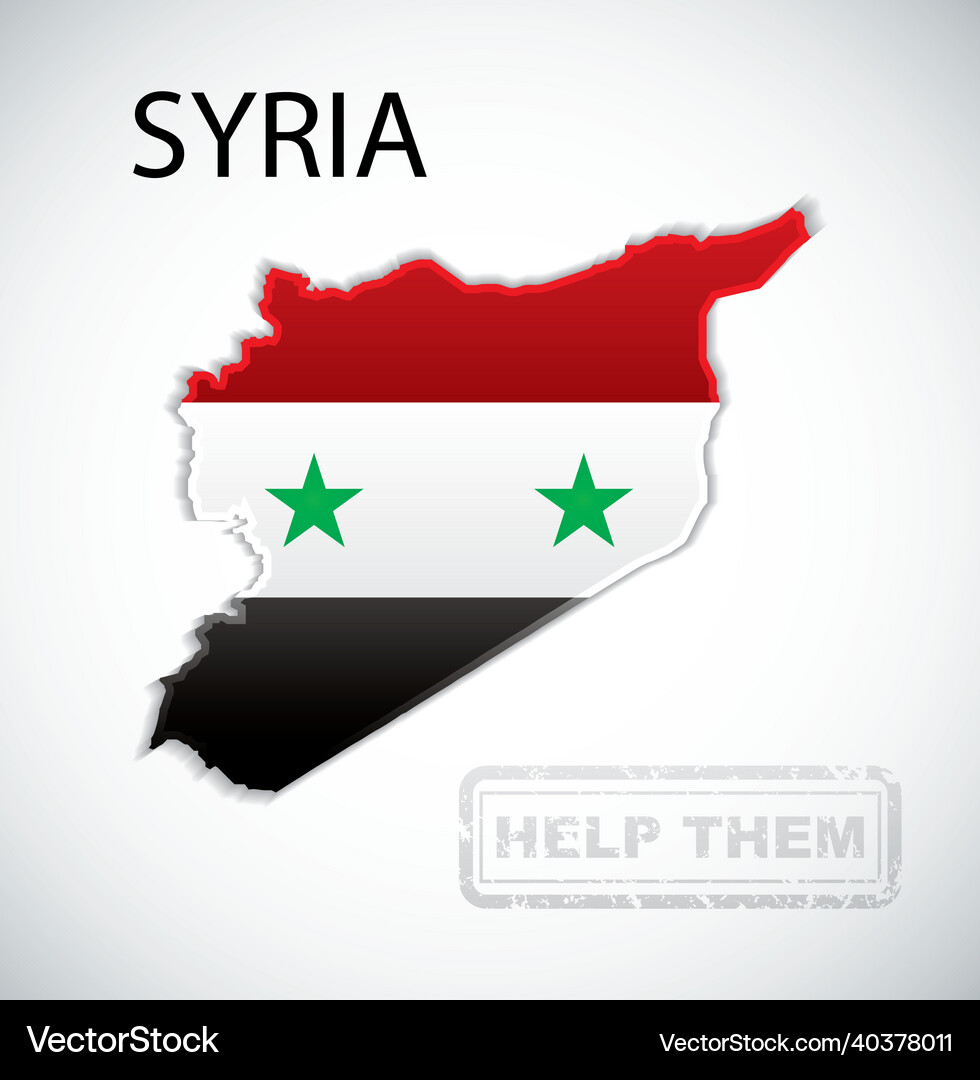 Map of syria Royalty Free Vector Image - VectorStock