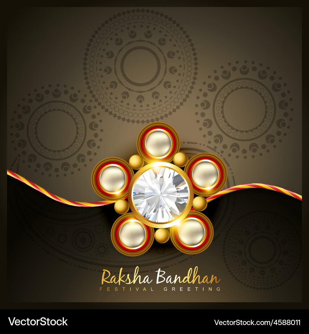 Rakshabandhan rakhi Royalty Free Vector Image - VectorStock