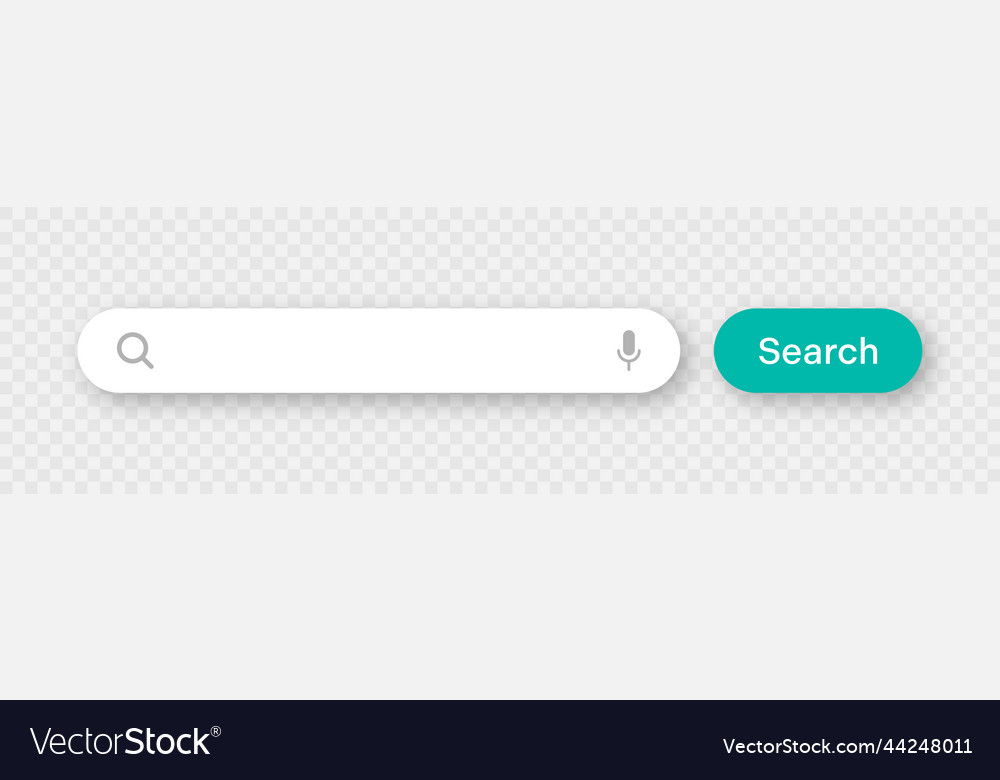 Search bar with round corners internet browser Vector Image