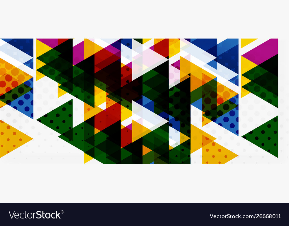Triangle geometric abstract composition Royalty Free Vector