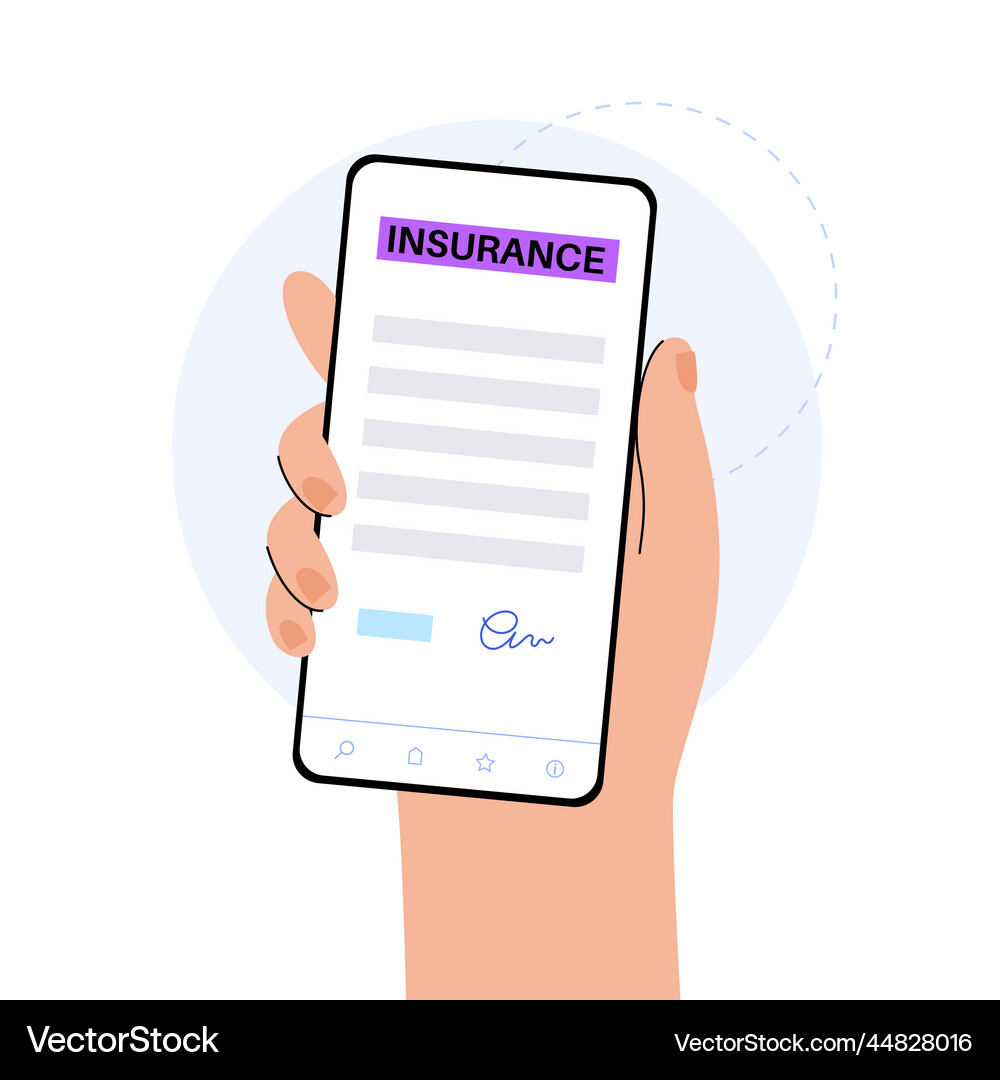 Health insurance online Royalty Free Vector Image