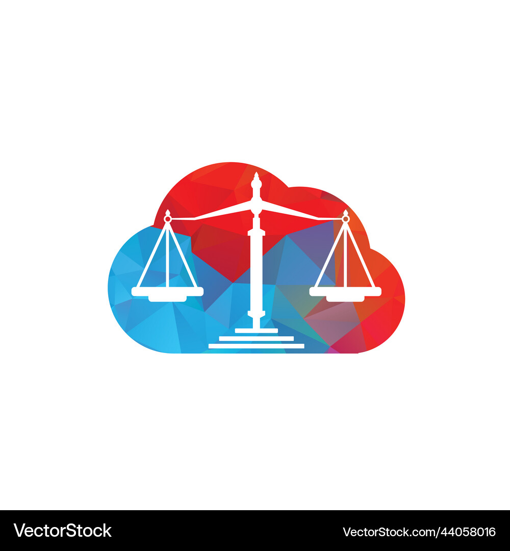 Law and attorney logo design Royalty Free Vector Image