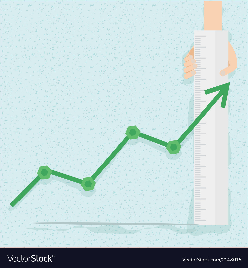 Measuring graph Royalty Free Vector Image - VectorStock