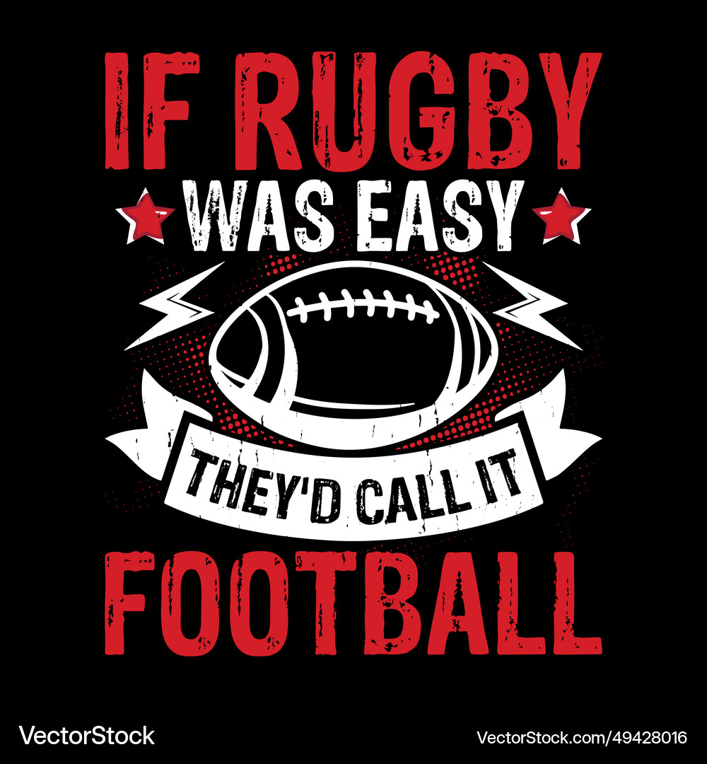Rugby player coach t-shirt design Royalty Free Vector Image