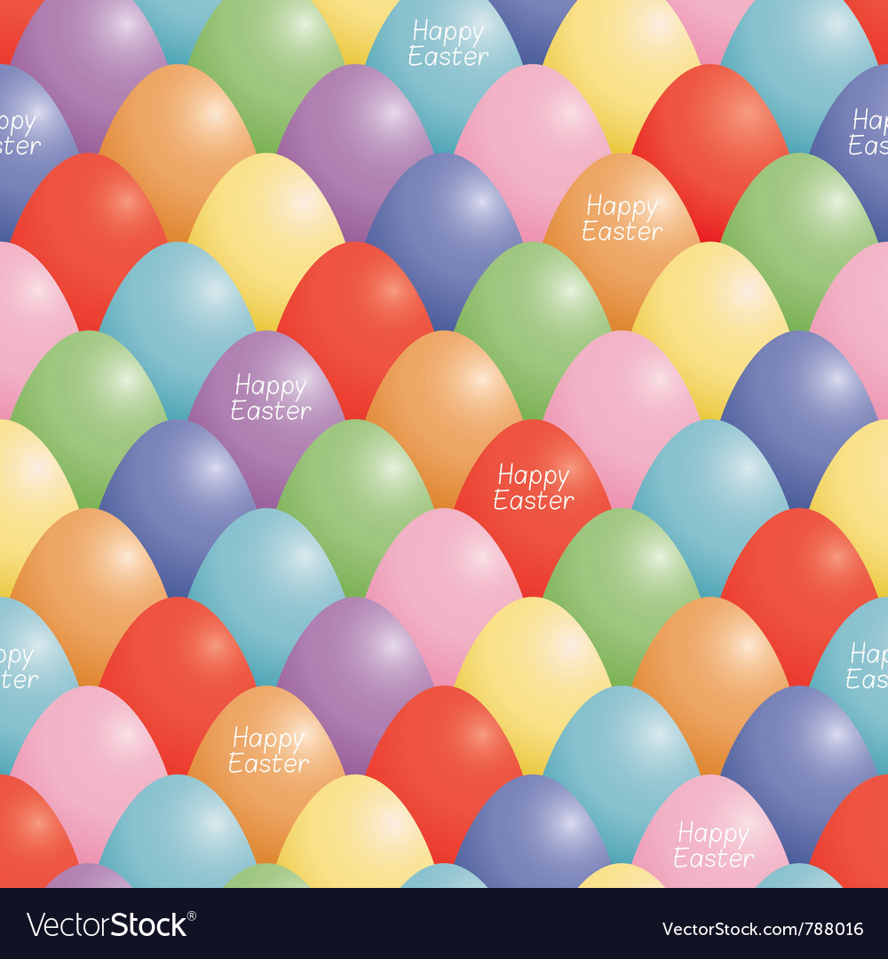 Seamless easter eggs Royalty Free Vector Image
