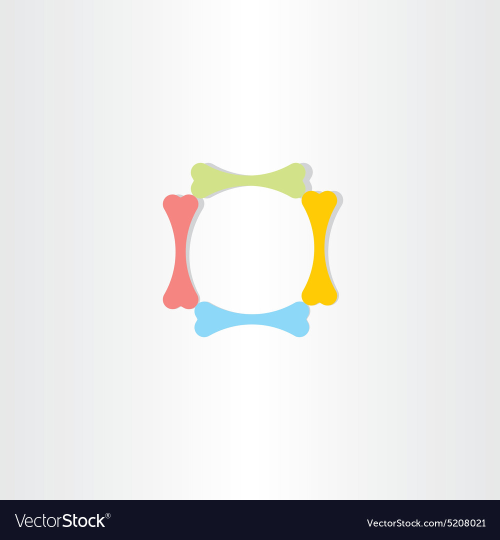 Bone Circle Symbol Royalty Free Vector Image - VectorStock