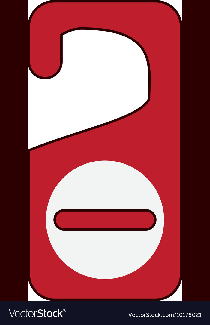 Do not disturb sign Royalty Free Vector Image - VectorStock