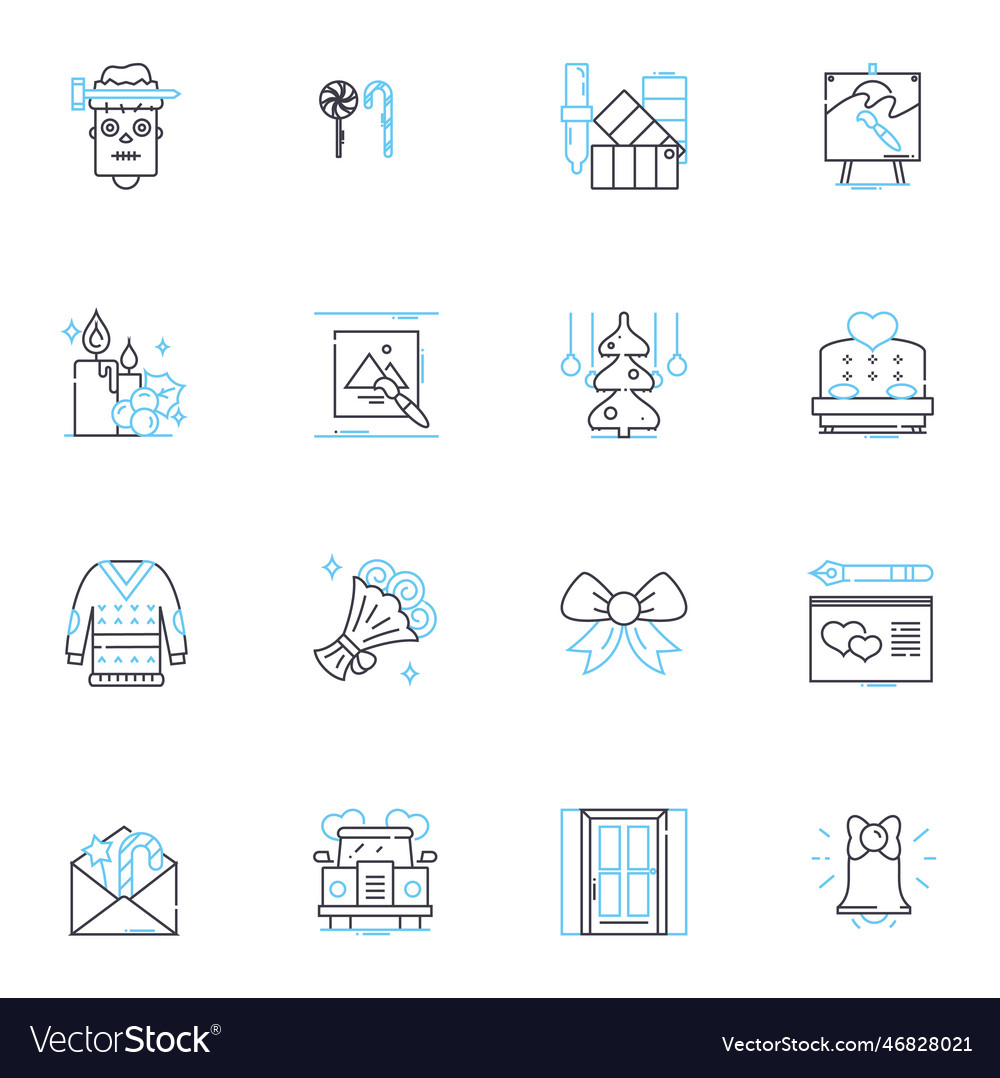 Graphic compnts linear icons set raster Royalty Free Vector Graphic compnts linear icons set raster Royalty Free Vector