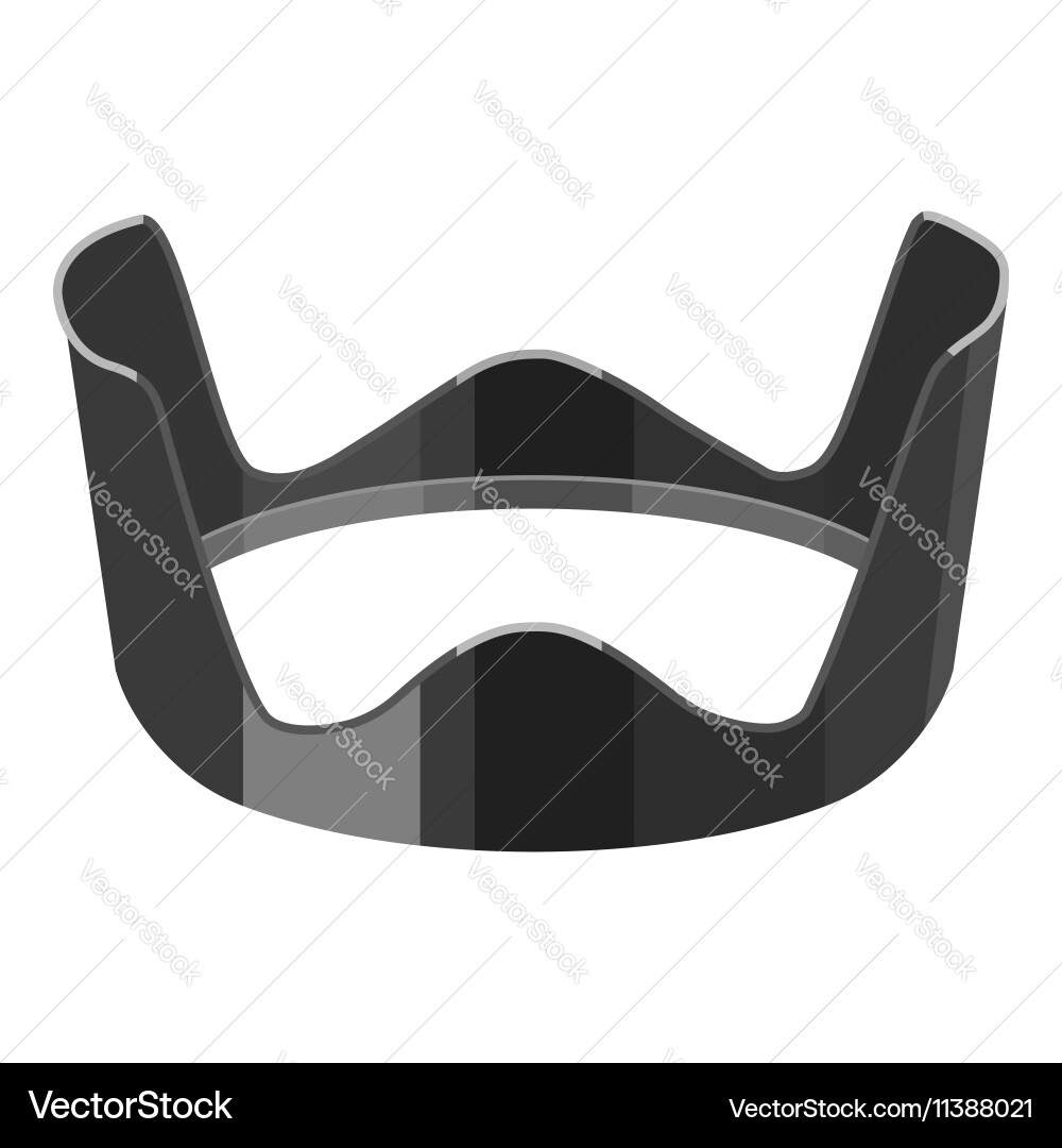 Lens hood icon gray monochrome style Royalty Free Vector