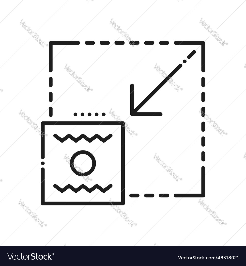 Scalability icon resize and scale reduce expand Vector Image