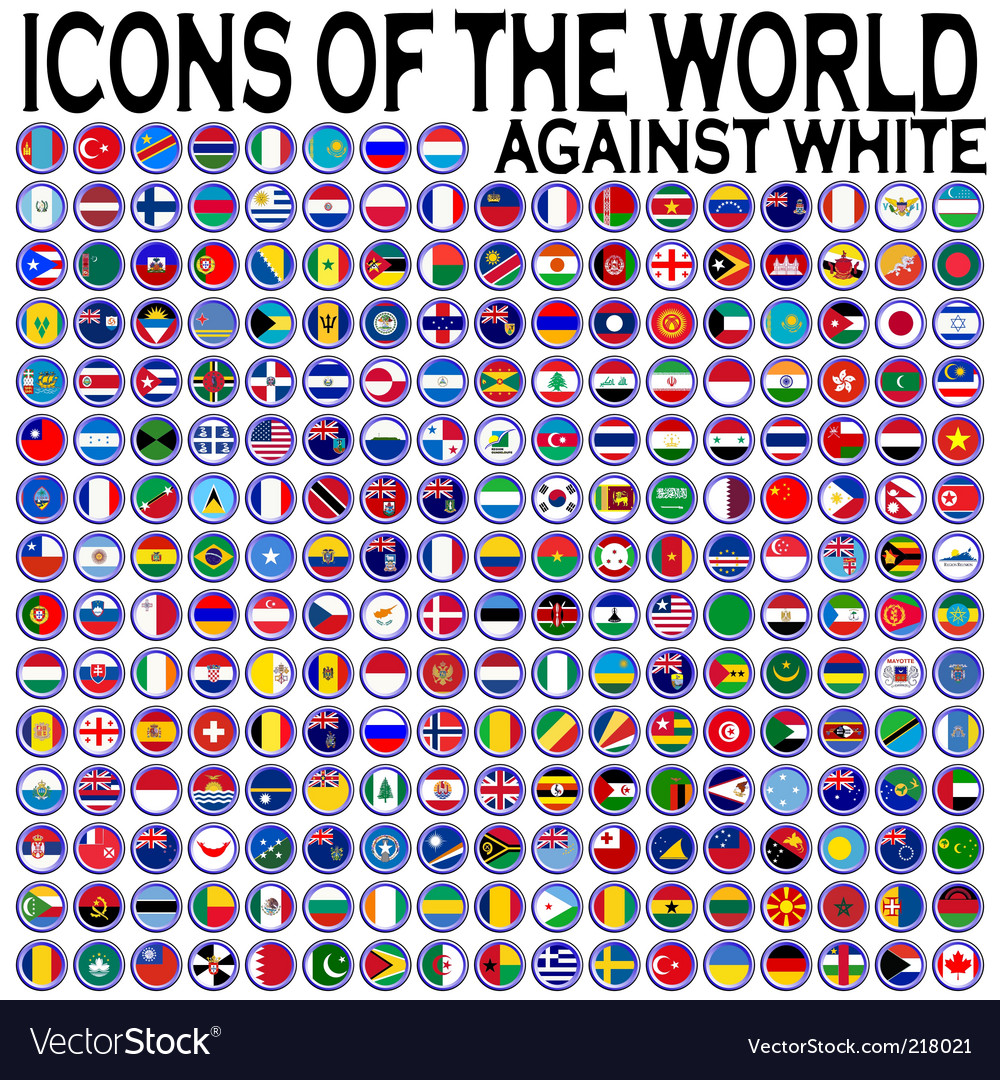 World icons Royalty Free Vector Image - VectorStock
