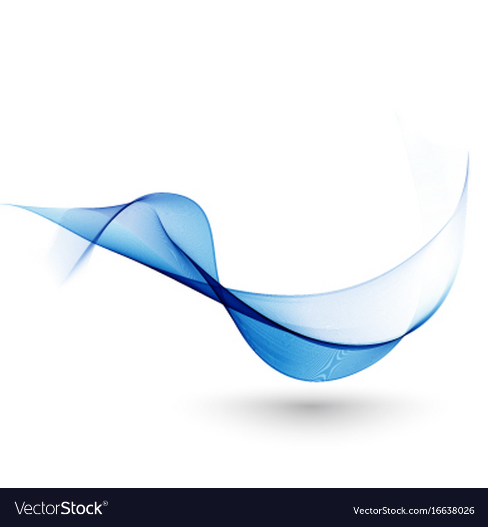 Abstract blue wave Royalty Free Vector Image - VectorStock