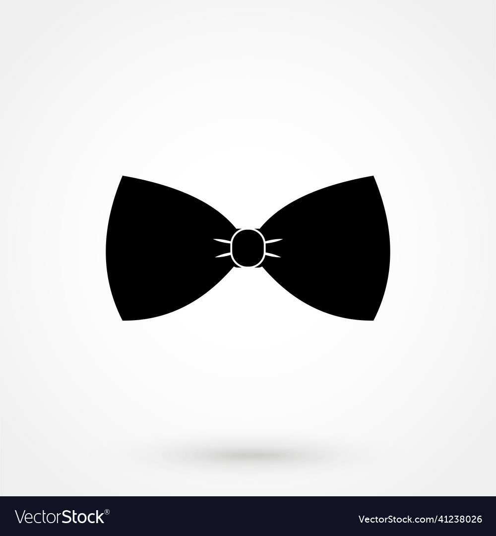 Black bow tie icon Royalty Free Vector Image - VectorStock