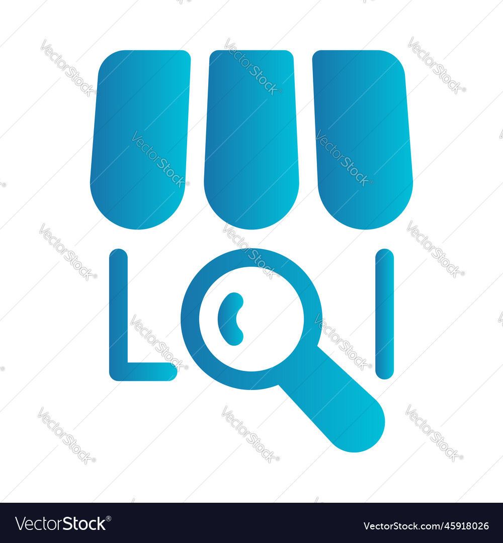 Flat on a theme store Royalty Free Vector Image