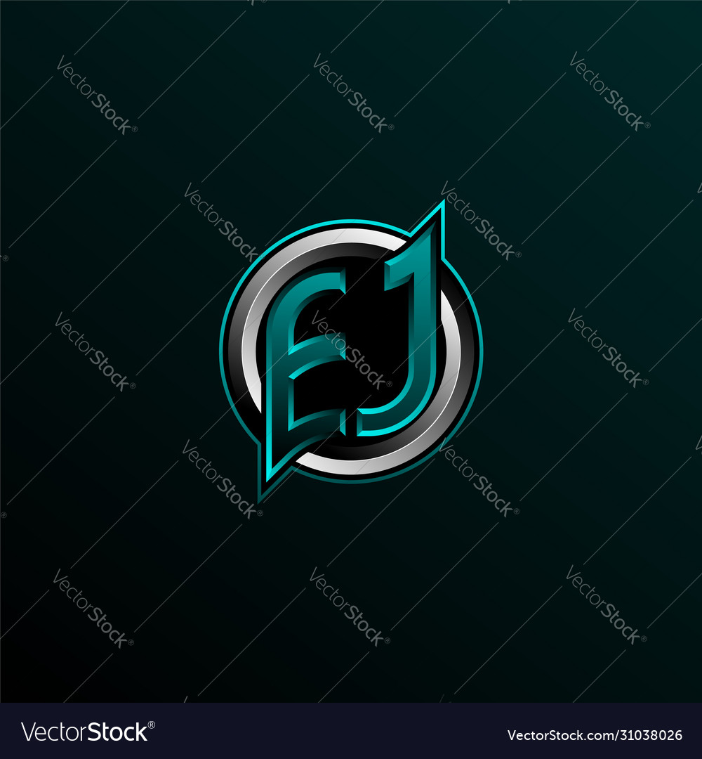 Initial ej logo design Royalty Free Vector Image
