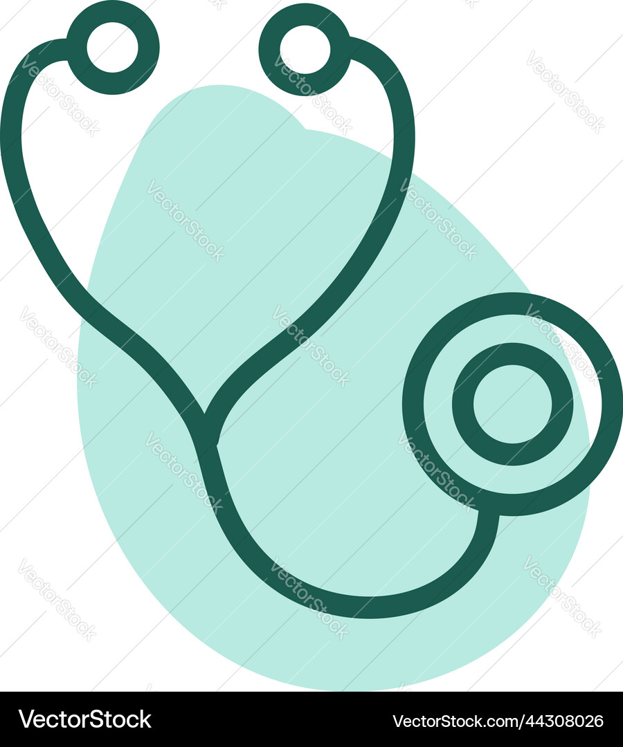 Medical stethoscope on a white background Vector Image
