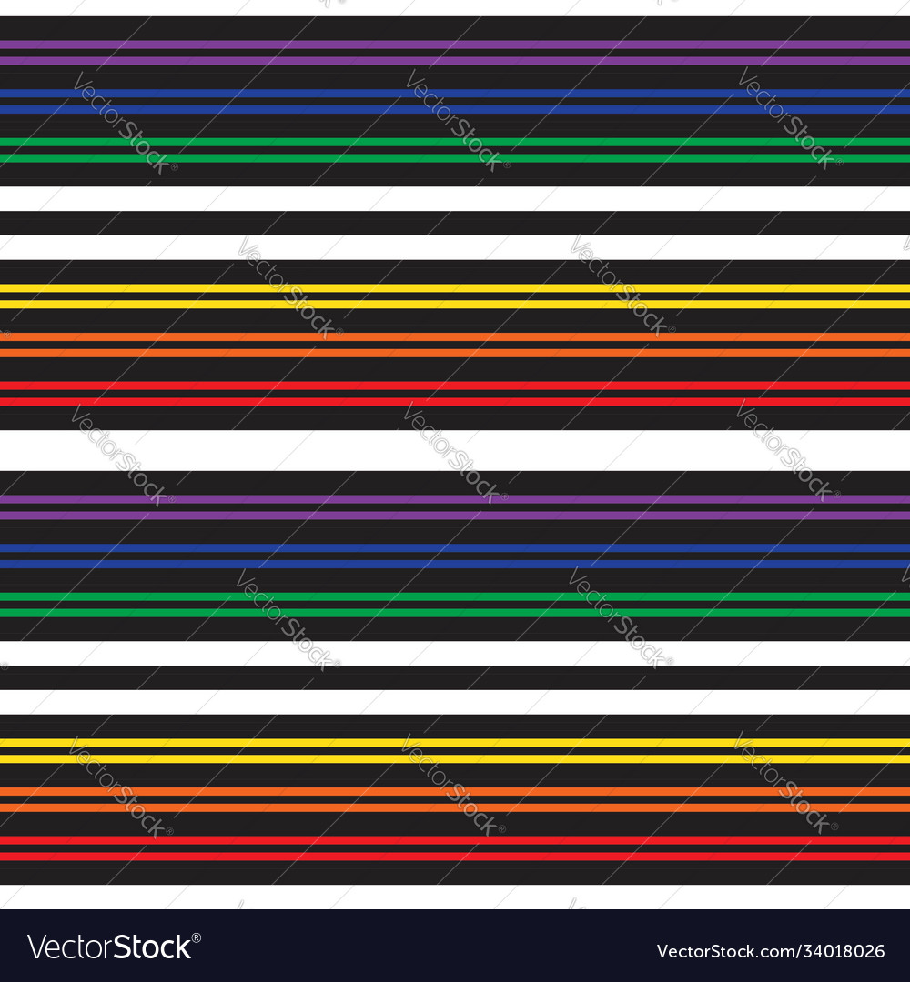 Rainbow stripe seamless pattern background Vector Image