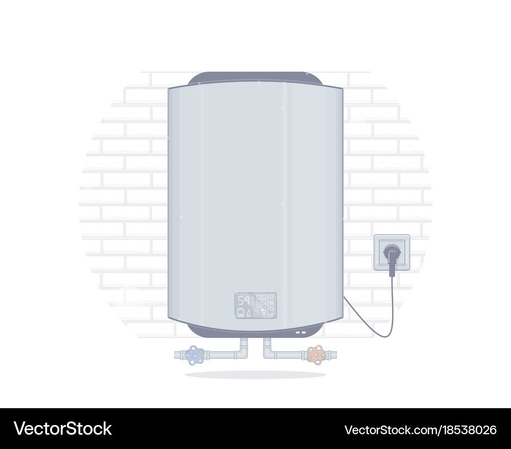 Water heater cartoon style Royalty Free Vector Image