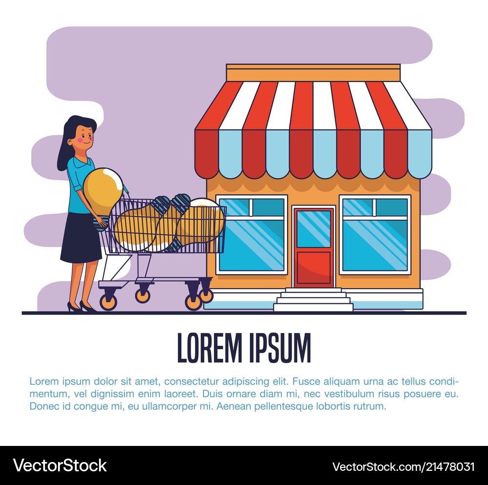 Business people poster with information Royalty Free Vector