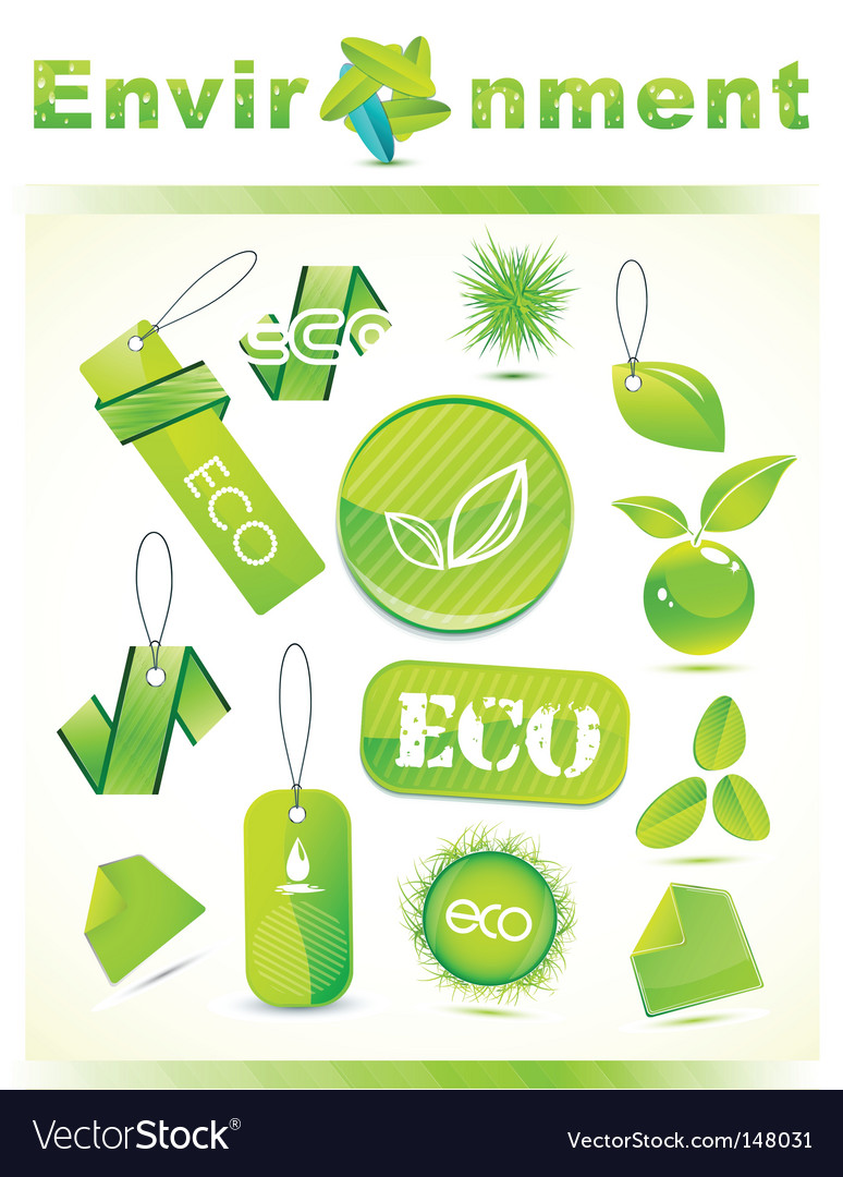 Environment logos Royalty Free Vector Image - VectorStock