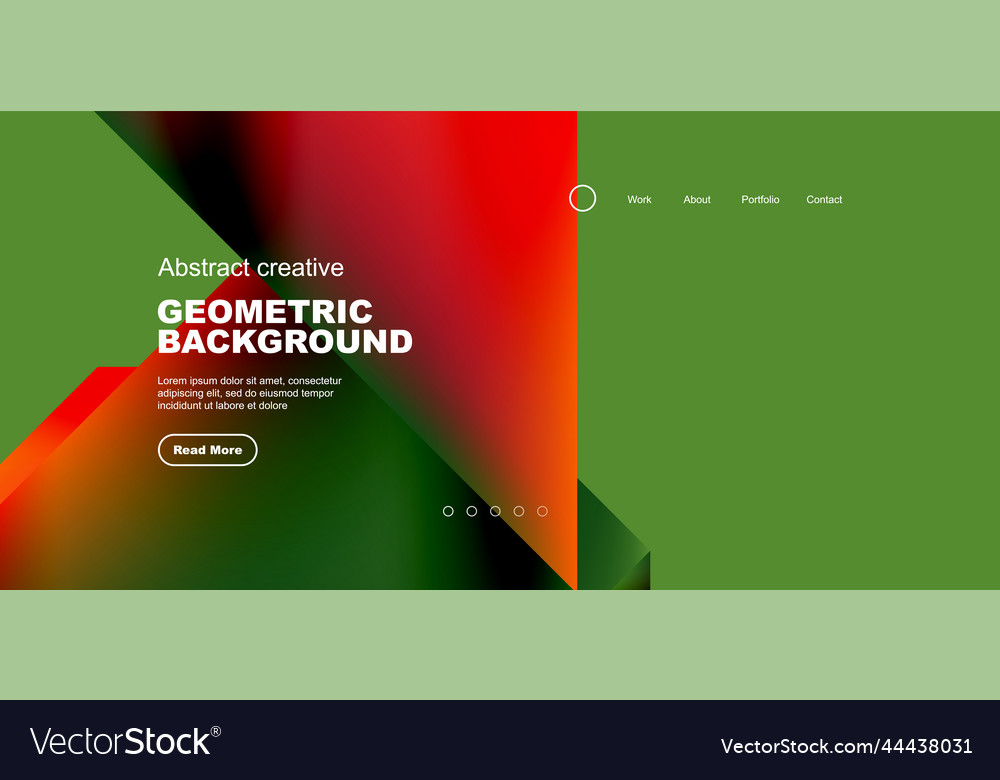 Fluid gradient geometric triangles abstract Vector Image