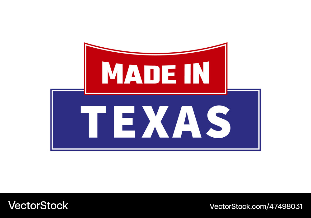 Made in texas seal Royalty Free Vector Image - VectorStock