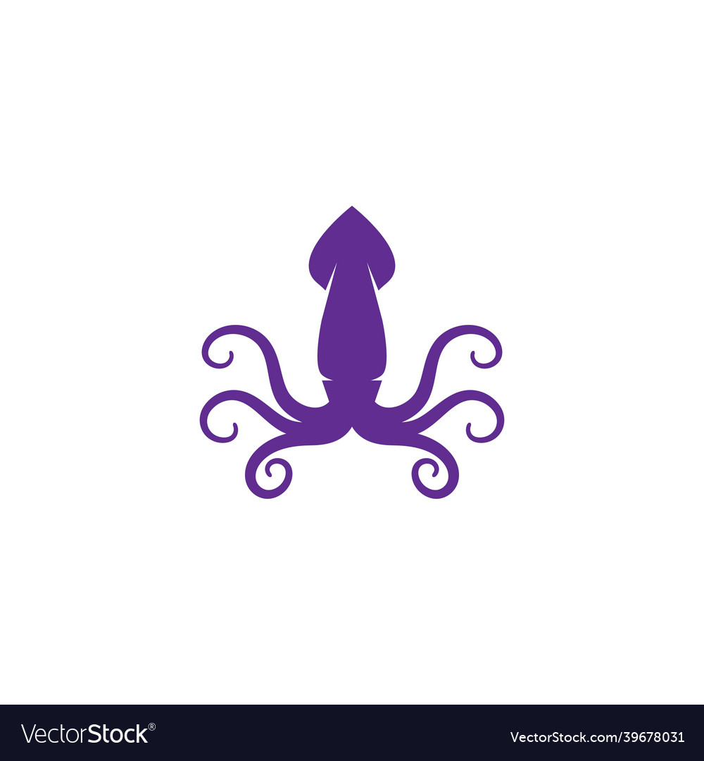 Squid fish Royalty Free Vector Image - VectorStock