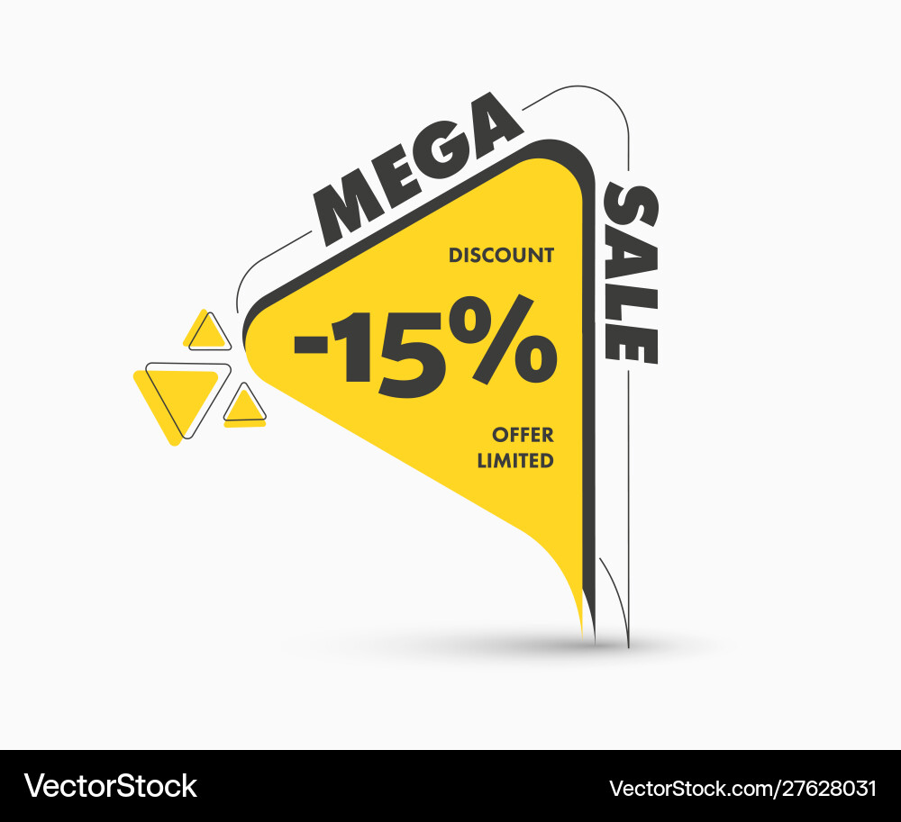 Template yellow and black tag on leg Royalty Free Vector