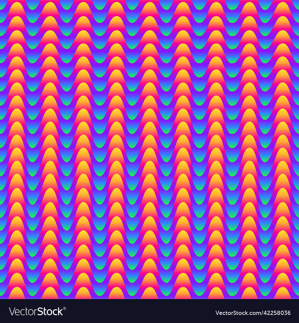 Bright wave seamless pattern Royalty Free Vector Image