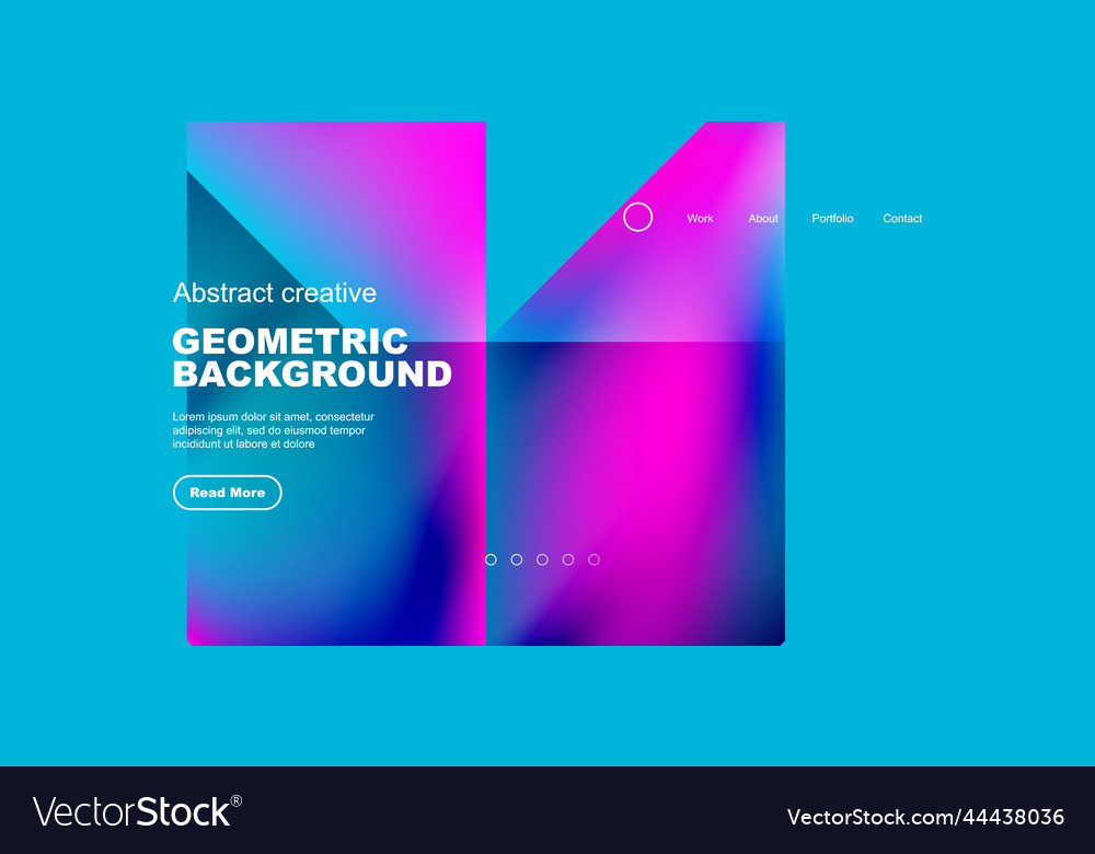 Fluid gradient geometric triangles abstract Vector Image